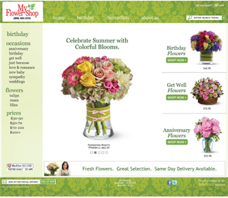 eFlorist Website Designs