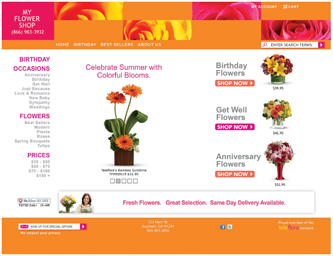 eFlorist Website Designs
