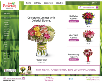eFlorist Website Designs