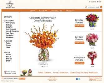 eFlorist Website Designs