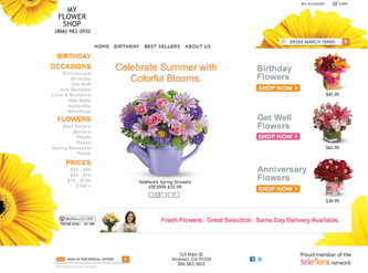 eFlorist Website Designs